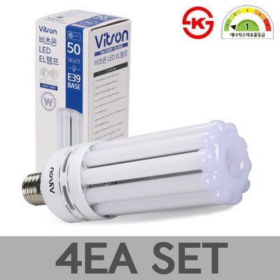 비츠온 LED EL 램프 불투명 주광색 50W [4개] - 에누리 가격비교